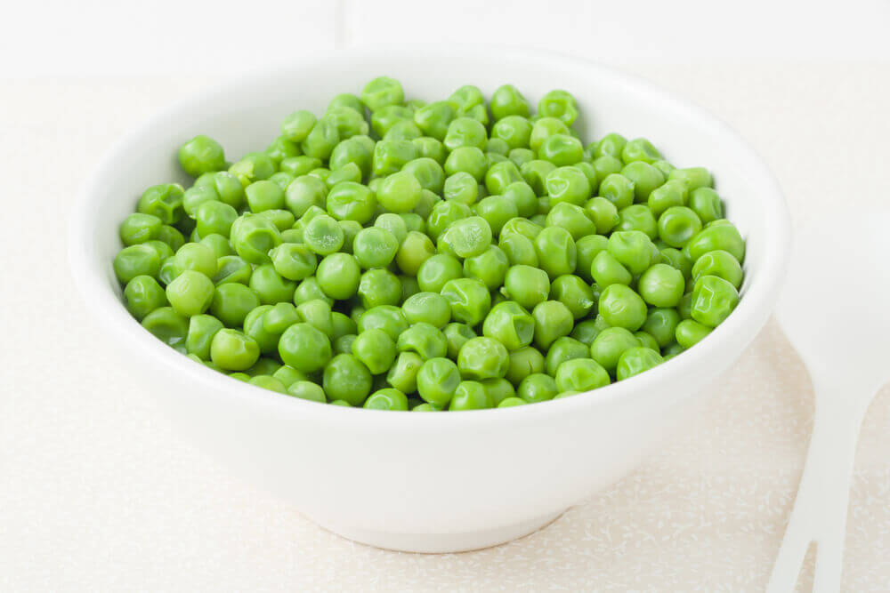 Peas, green, cooked, boiled, drained, without salt - Healthify Nutrifacts